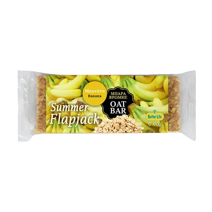 OAT BAR WITH BANANA SUMMER FLAPJACK 90g| ΒΙΟ-ΥΓΕΙΑ