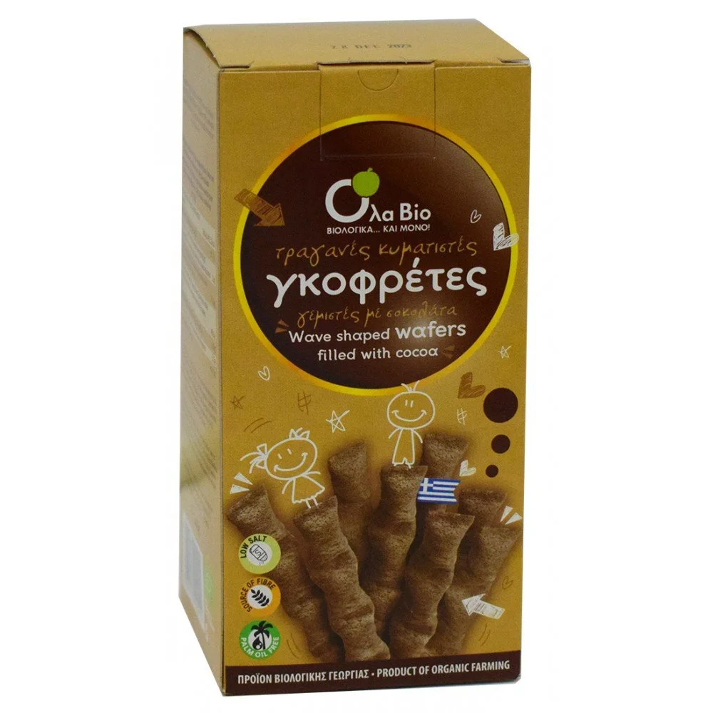 ΓΚΟΦΡΕΤΕΣ ΓΕΜΙΣΤΕΣ ΜΕ ΣΟΚΟΛΑΤΑ (ΠΟΥΡΑΚΙΑ) ΒΙΟ 140gr | ΒΙΟ-ΥΓΕΙΑ