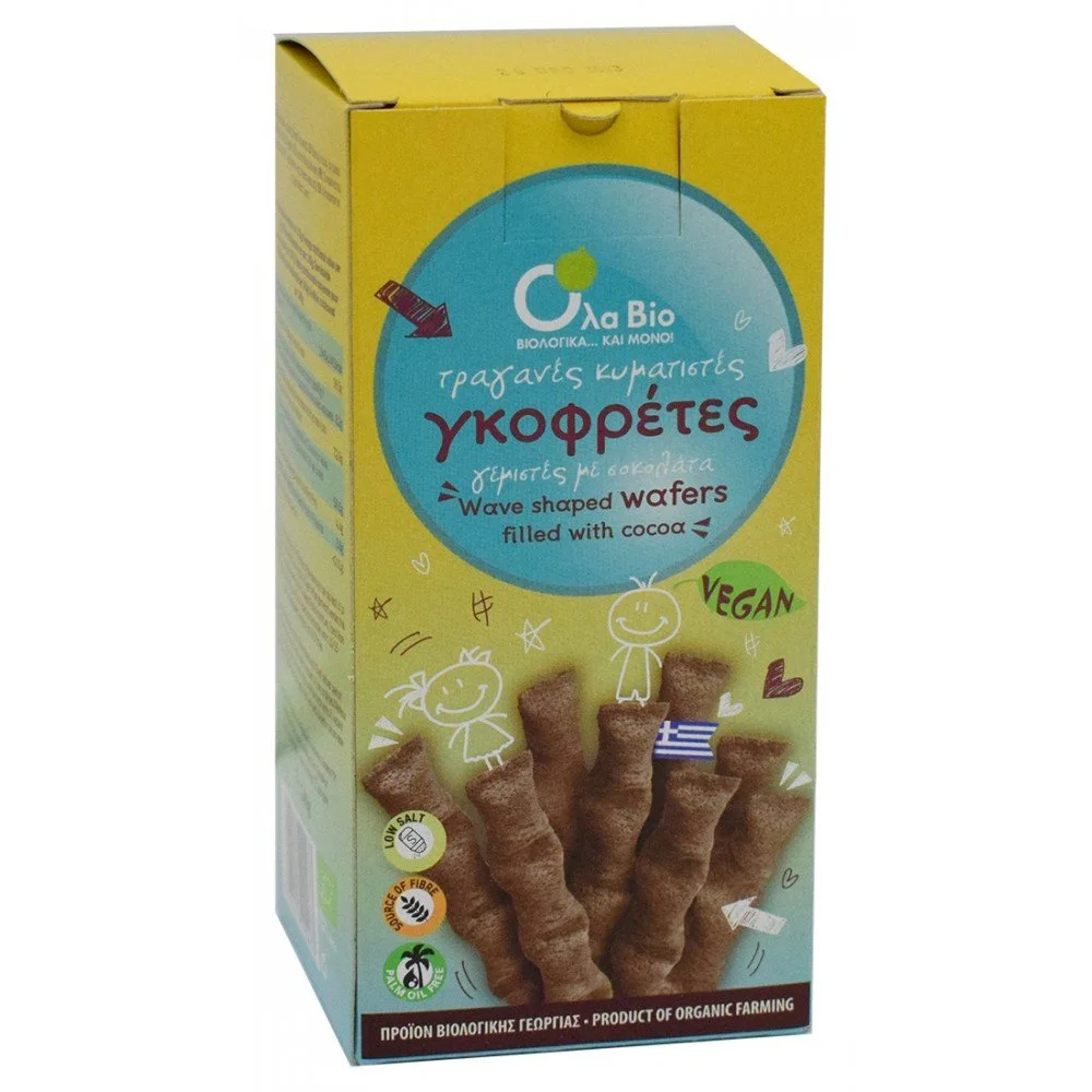 ΓΚΟΦΡΕΤΕΣ ΓΕΜΙΣΤΕΣ ΜΕ ΣΟΚΟΛΑΤΑ (ΠΟΥΡΑΚΙΑ) VEGAN ΒΙΟ 140gr | ΒΙΟ-ΥΓΕΙΑ