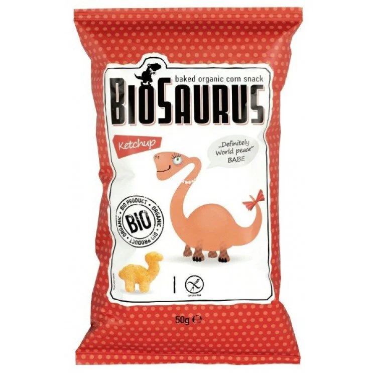 ΓΑΡΙΔΑΚΙΑ ΔΕΙΝΟΣΑΥΡΟΣ ΚΕΤΣΑΠ ΧΩΡΙΣ ΓΛΟΥΤΕΝΗ BIOSAURUS ΒΙΟ 50g | ΒΙΟ-ΥΓΕΙΑ