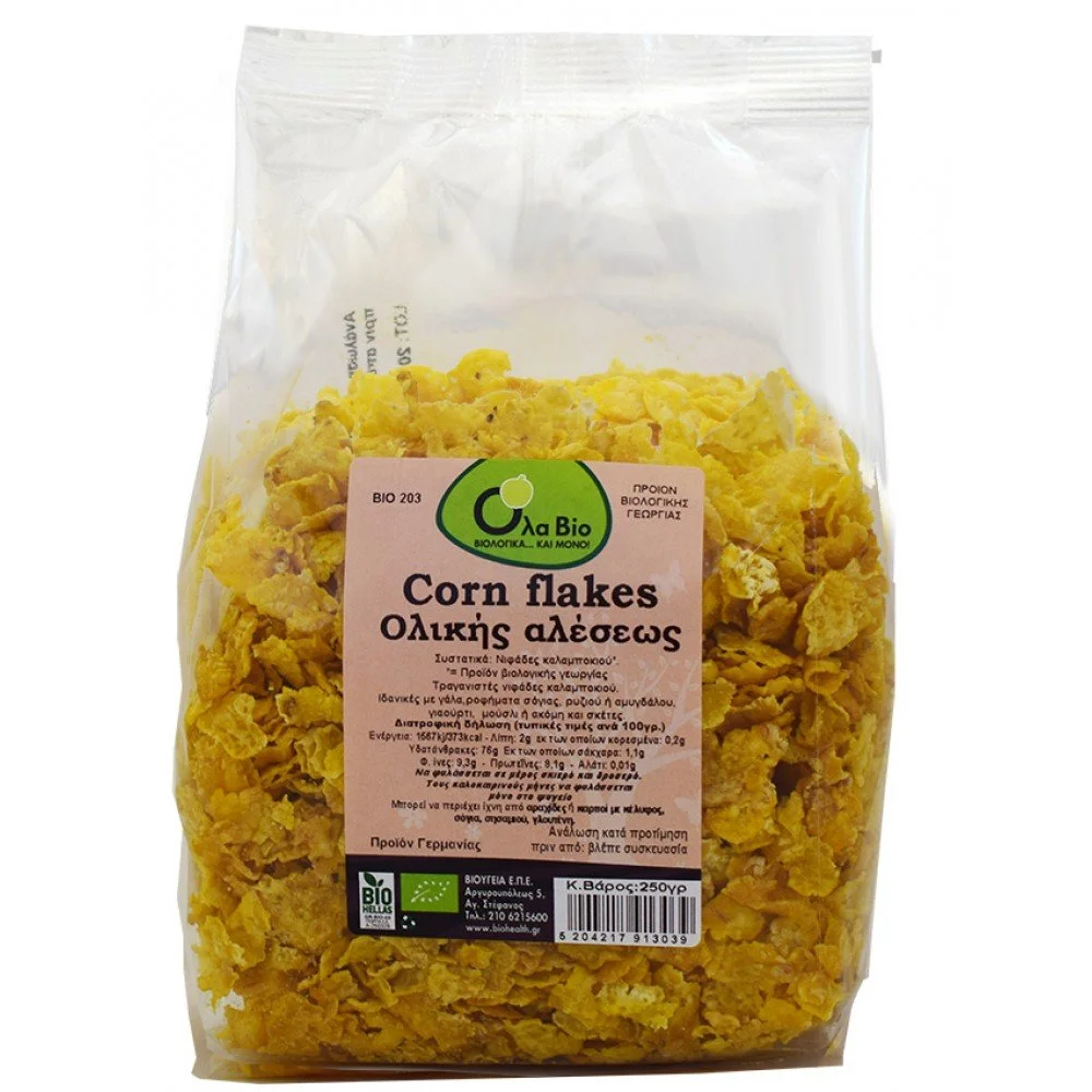 CORN FLAKES ΟΛΙΚΗΣ ΑΛΕΣΕΩΣ ΒΙΟ 250ΓΡ | ΒΙΟ-ΥΓΕΙΑ