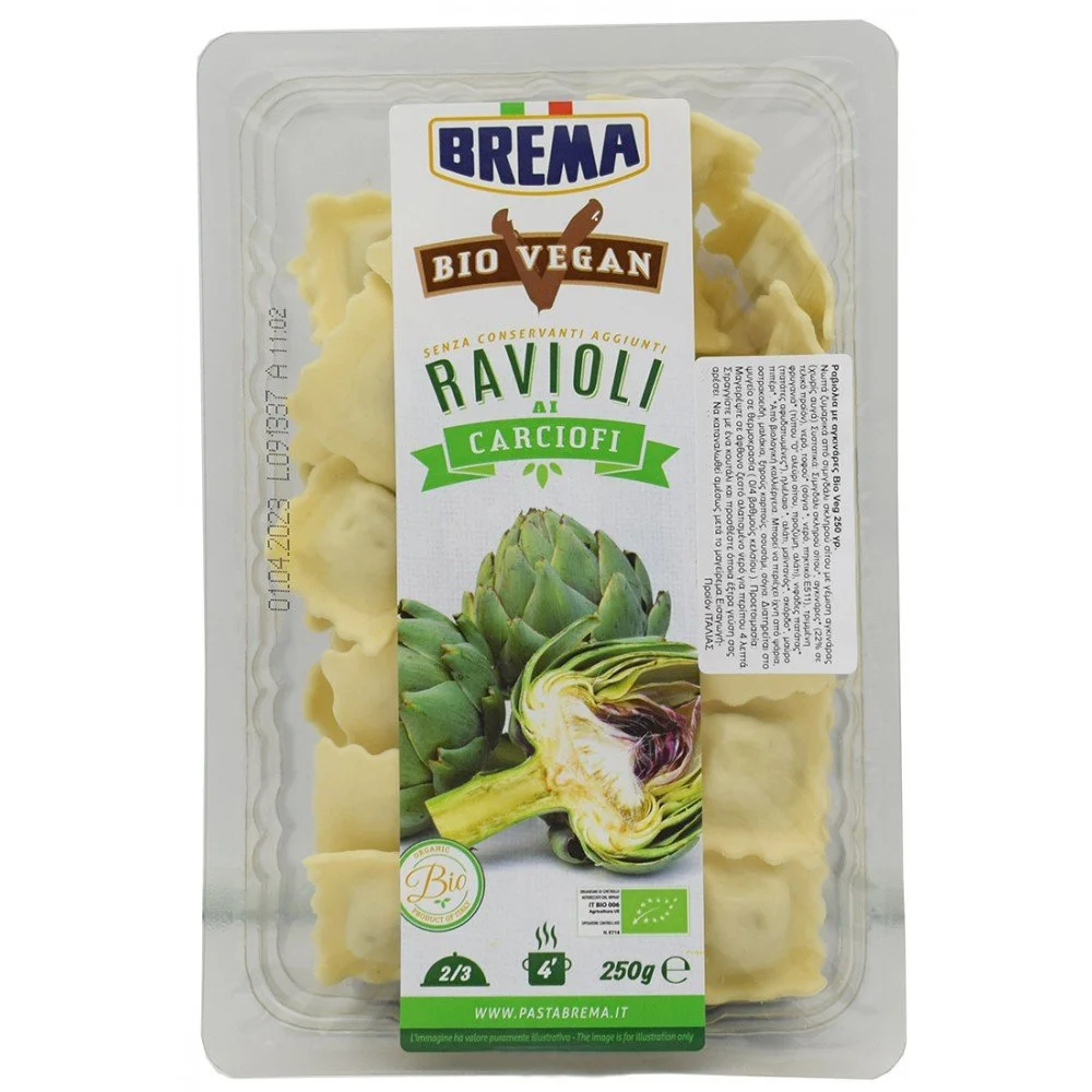 ΡΑΒΙΟΛΙΑ ΦΡΕΣΚΑ ΜΕ ΑΓΓΙΝΑΡΑ ΒΙΟ VEGAN 250g | ΒΙΟ-ΥΓΕΙΑ