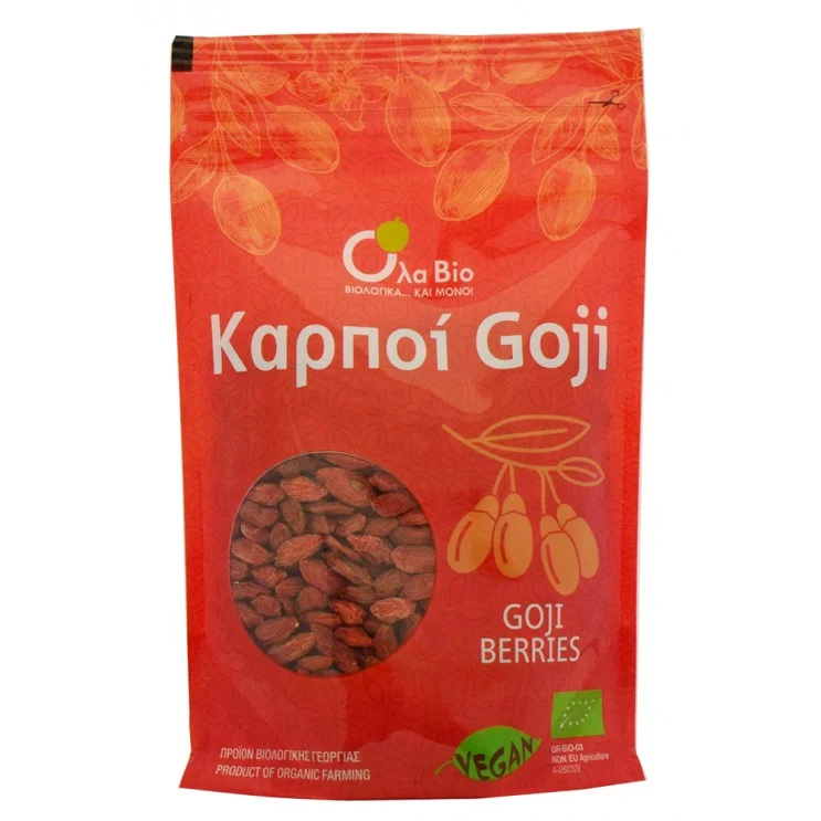 GOJI BERRIES ΒΙΟ 100ΓΡ - ΒΙΟ161 (OLA-BIO). ΓΚΟΤΖΙ BERRIES 100γρ.