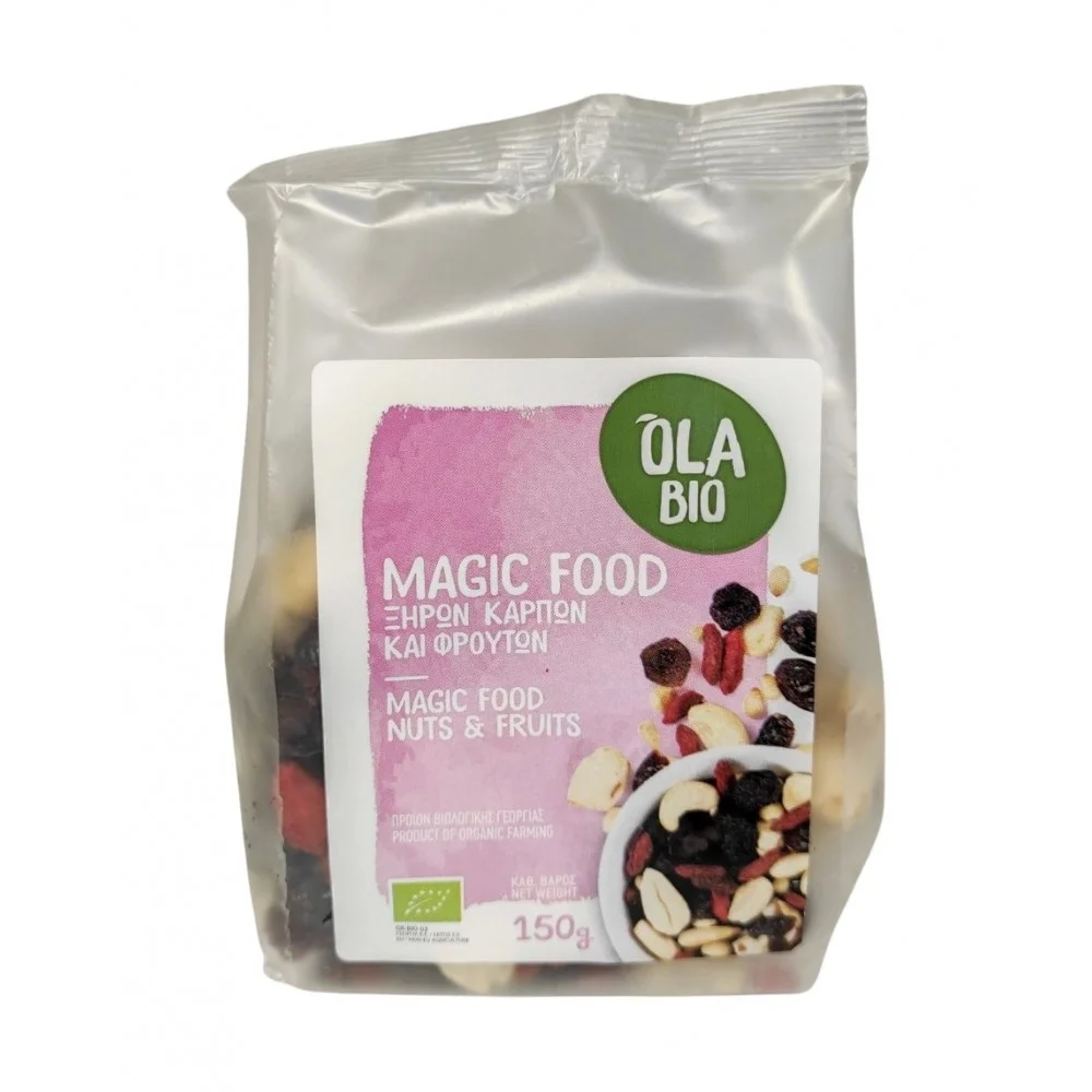 ΜΕΙΓΜΑ MAGIC FOOD ΞΗΡΩΝ ΚΑΡΠΩΝ ΚΑΙ ΦΡΟΥΤΩΝ BIO 150g | ΒΙΟ-ΥΓΕΙΑ