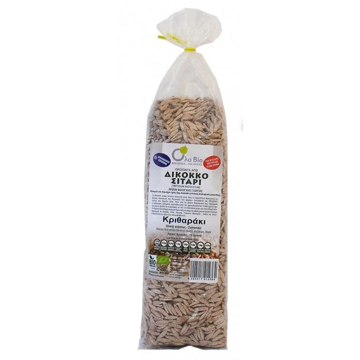 ΚΡΙΘΑΡΑΚΙ ΔΙΚΟΚΚΟ ΒΙΟ 400gr | ΒΙΟ-ΥΓΕΙΑ
